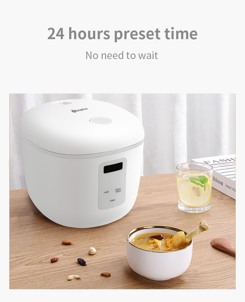 Simplus Electric Rice Cooker Non Stick With 24h Cooking Set 2L/3L Low ...