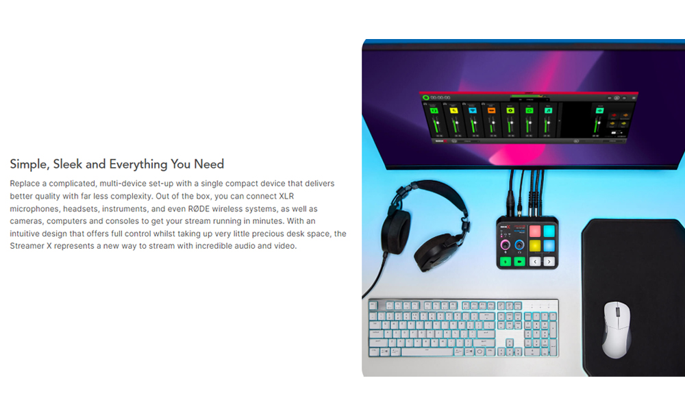 RODE Streamer X Audio Interface / Video Capture Card with HDMI 4K 60Hz ...