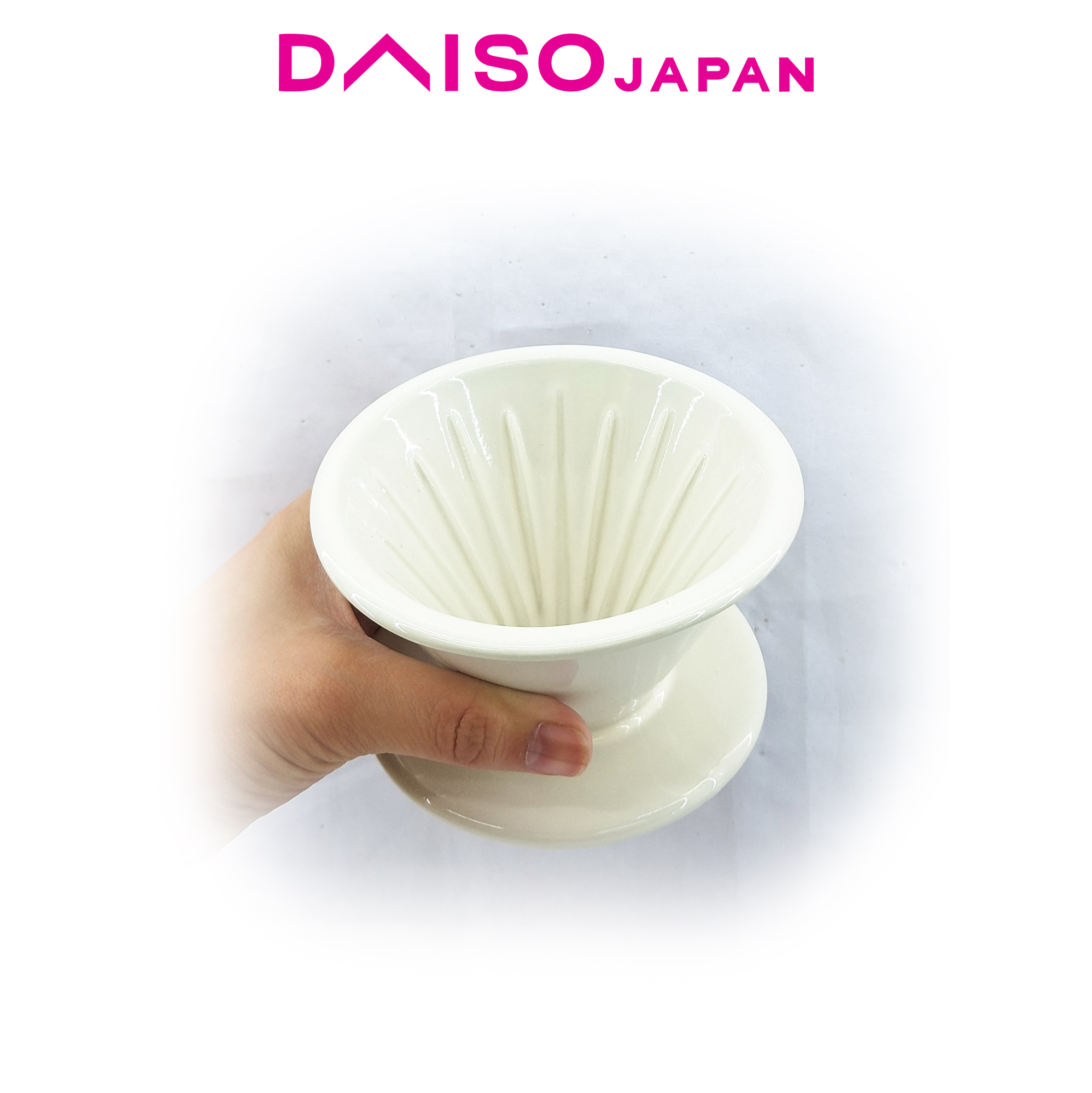 Daiso Ivory Cone Shaped Coffee Dripper | Shopee Philippines
