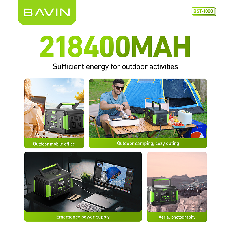 BAVIN BST1000 1000W 218400mAh/ 650W 171600mAh /300W 72800mAh Power ...