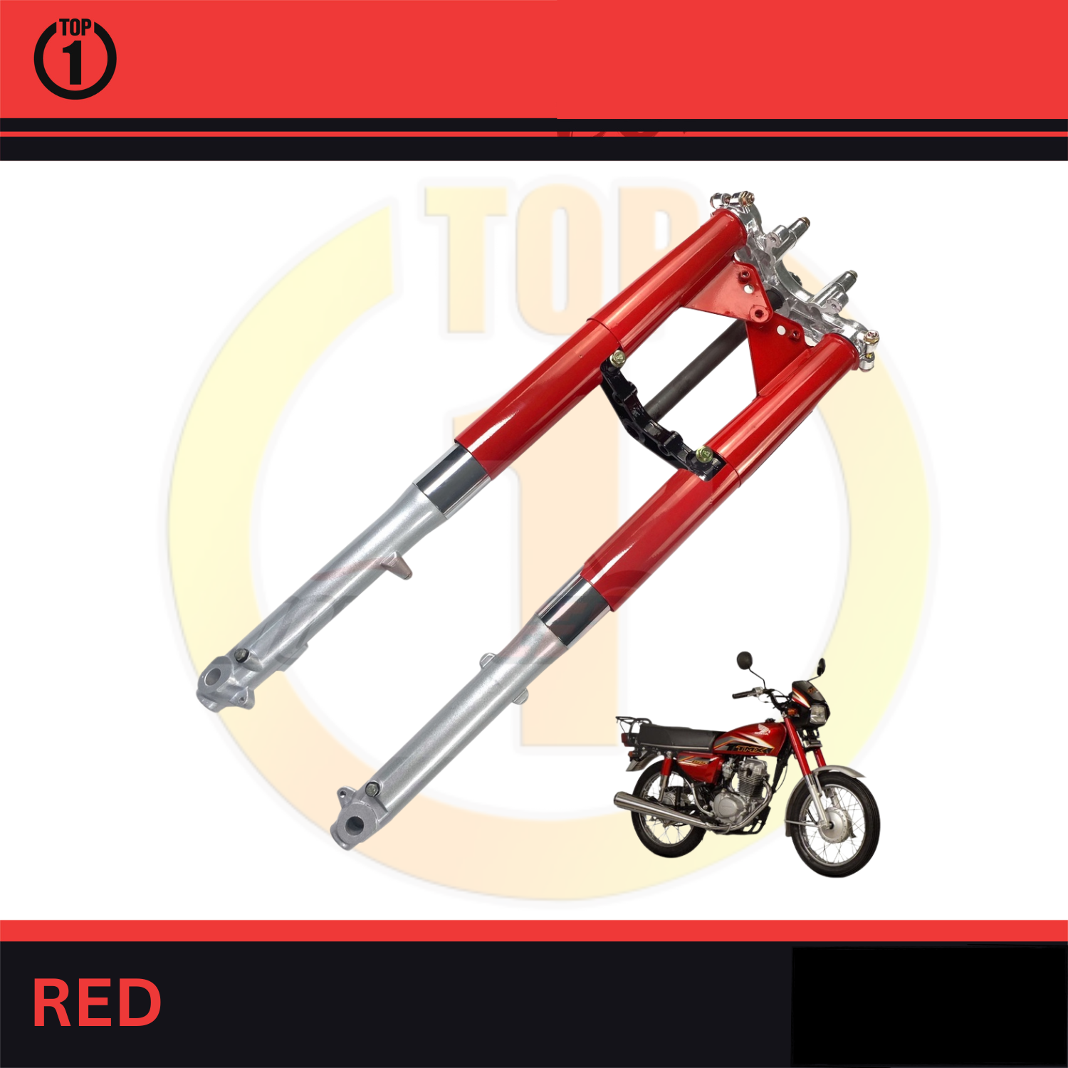 Top1 Motors front shock assembly with T Post assembly 1 Set For Honda ...