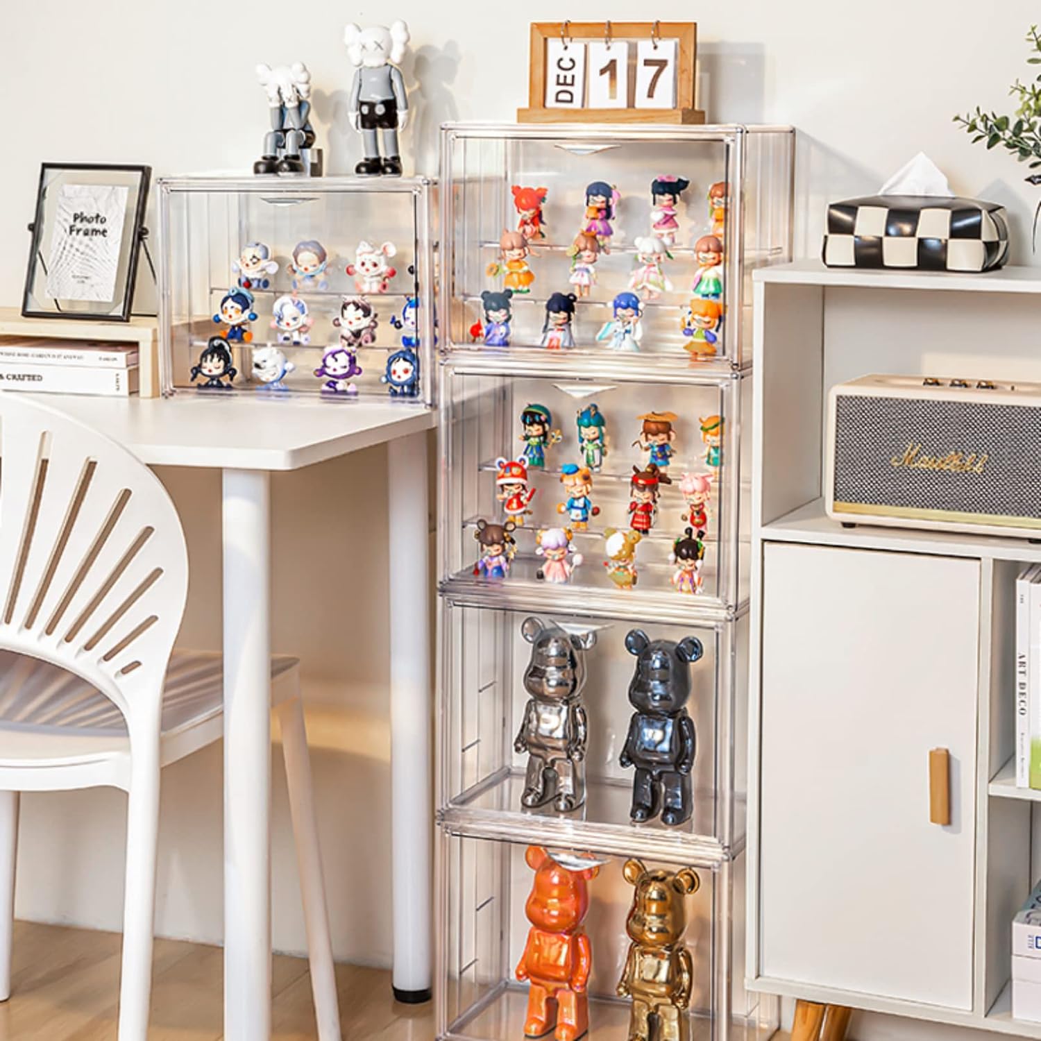 Rules POPMART Labubu Arcylic Display Case Magnetic Dustproof Clear Toy ...
