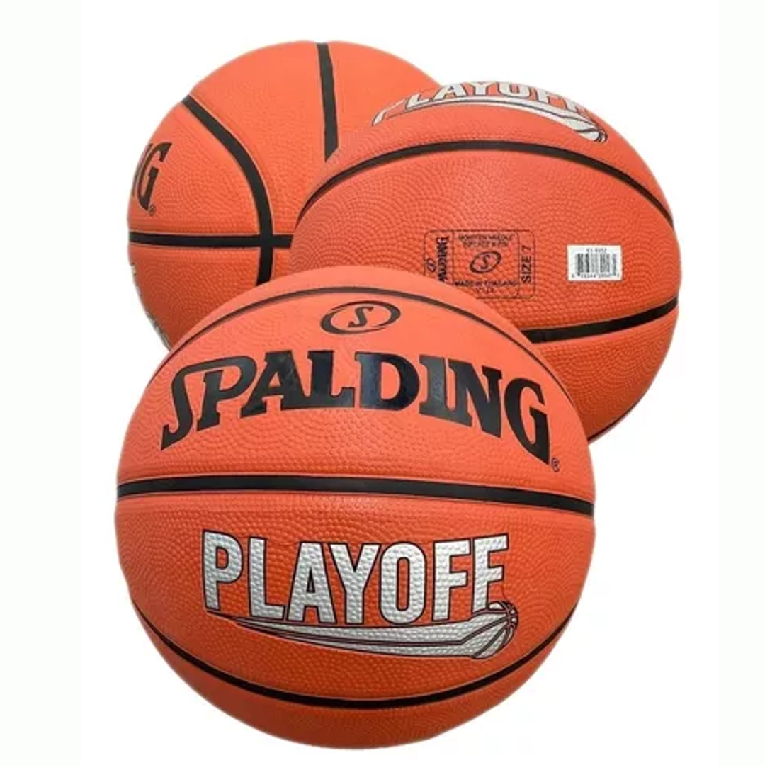 SPALDING PLAYOFF Sz7 RUBBER BASKETBALL | Shopee Philippines
