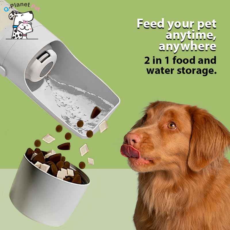 Pet Water Bottle Dog Portable Dispenser Pet Accompanying Cup Dog Travel Feeder Drinking Food ...