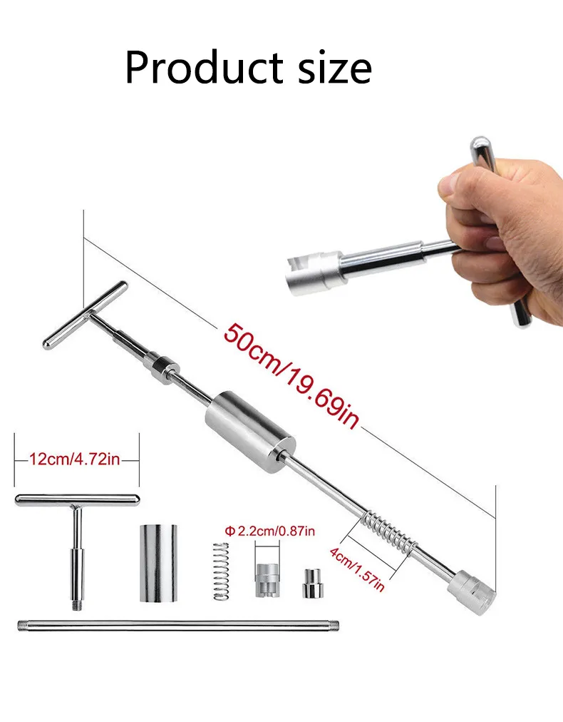 T-bar Pulling Car Dent Puller with 18pcs Dent Removal Pulling Tabs for ...
