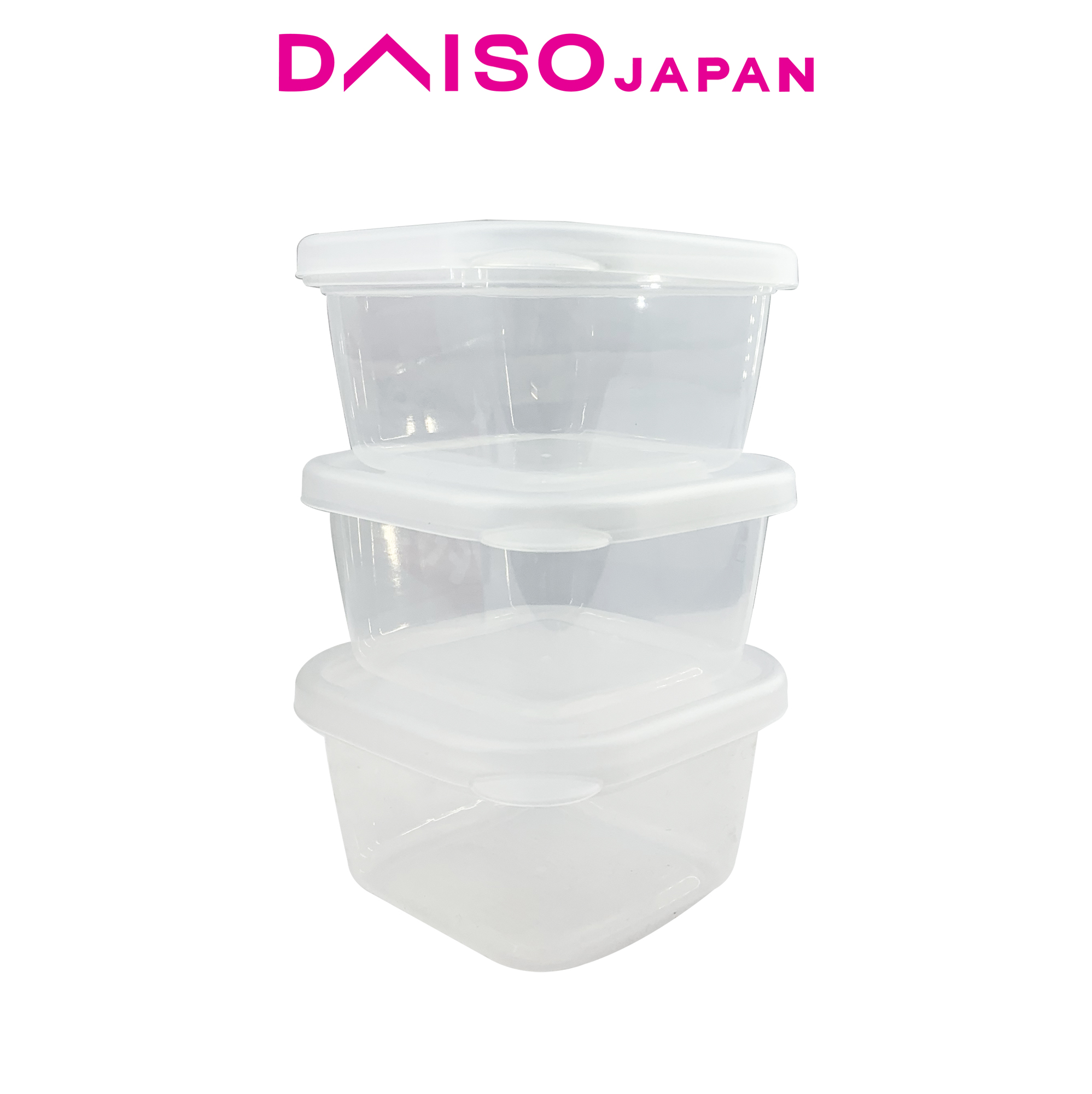 Daiso Translucent Food Storage Container (300ml, 3pcs) | Shopee Philippines