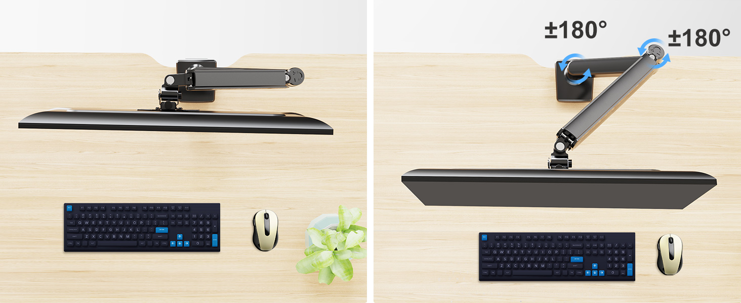 Inplay KMT-1 Single Monitor Stand Mount Arm Gas Spring Adjustable Monitor Bracket For 13-32 ...