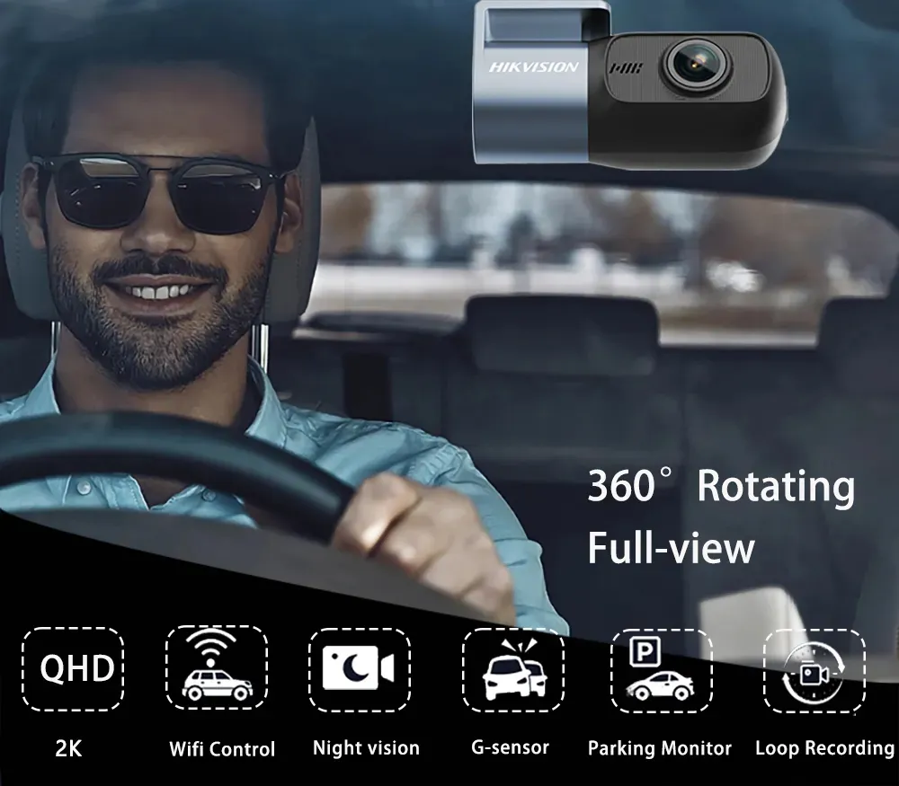 Hikvision D1/D1 Pro Dash Cam 1080P 1K HDR 24H Parking Monitoring F2.0 ...
