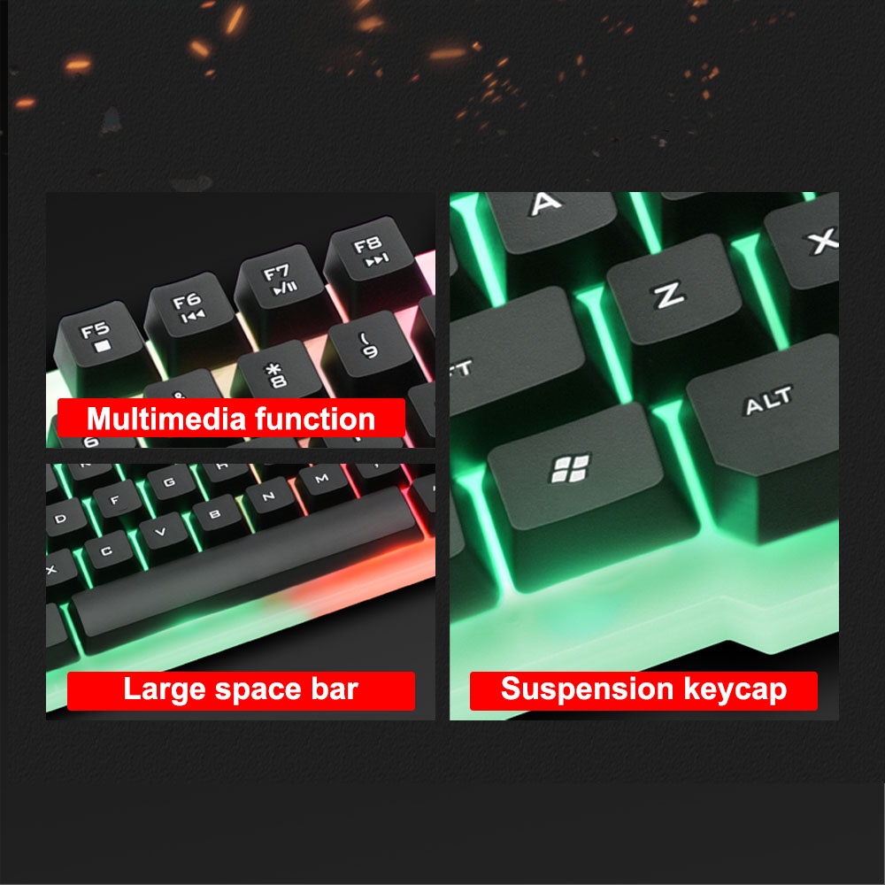 INPLAY STX240 4in1 COMBO - GAMING KEYBOARD, MOUSE, HEADSET & MOUSEPAD ...