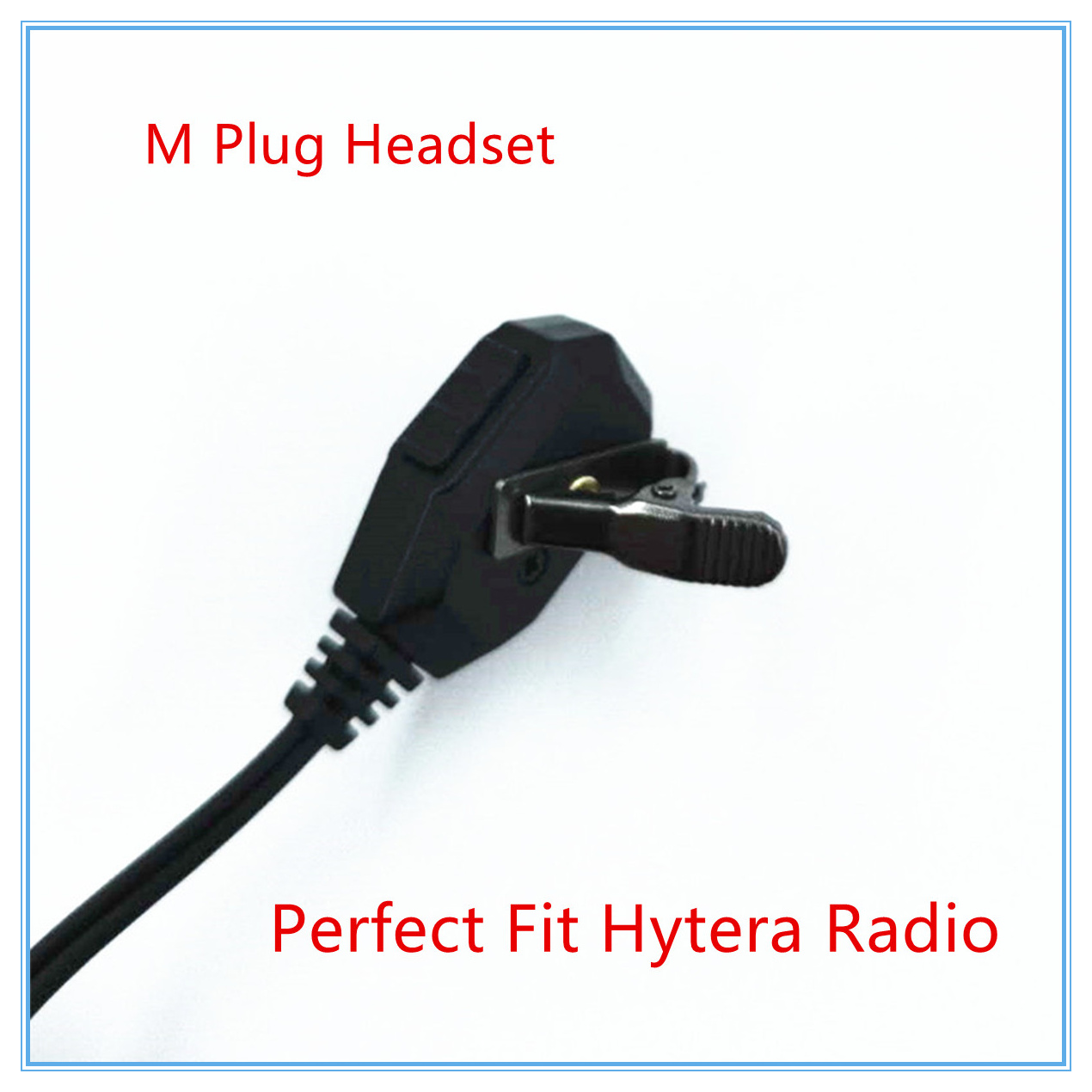 2 Pin Headset Earpiece Perfect Fit Hytera HYT Two Way Radio Walkie ...