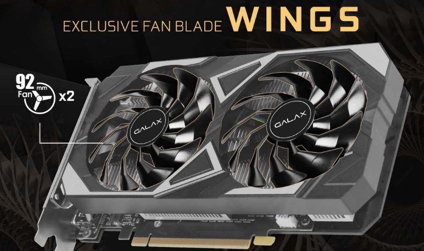 Galax NVIDIA® GeForce RTX™ 3050 EX 1-Click OC 6GB GDDR6 Graphic Card ...