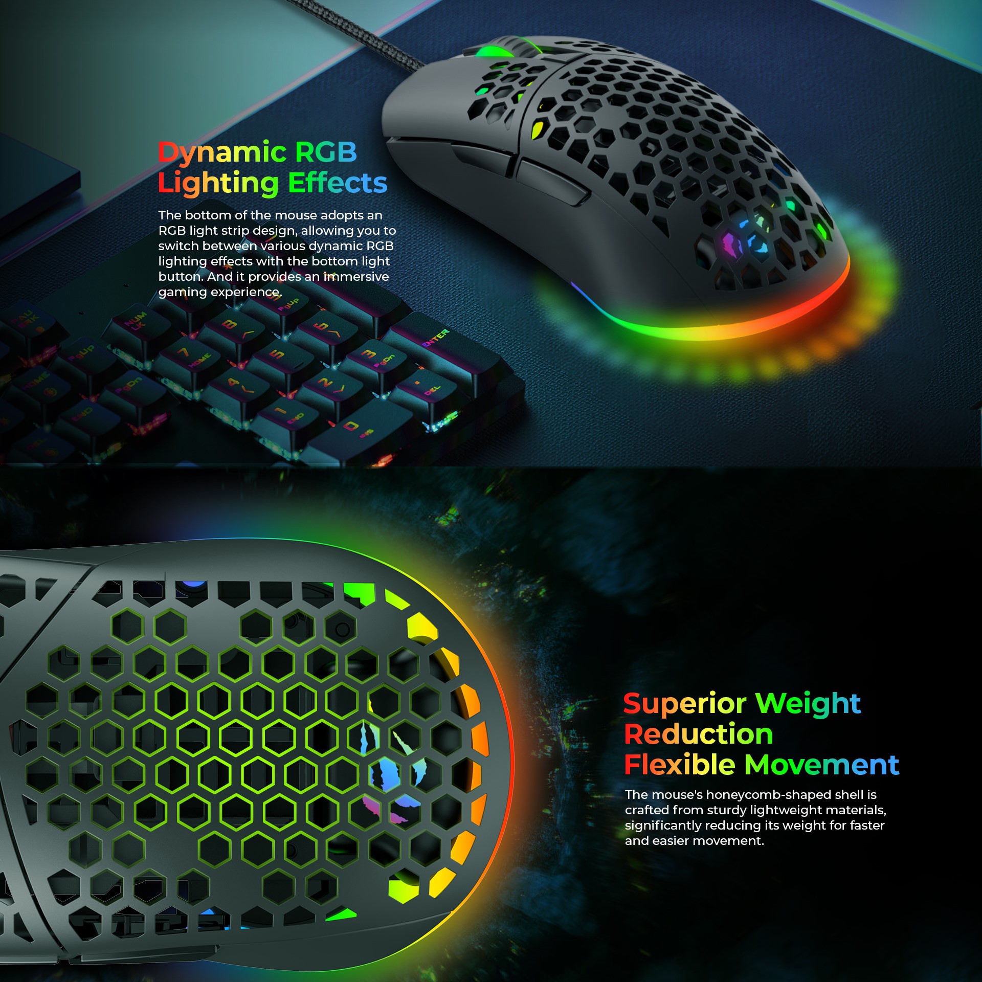Havit Claw MS1036 || RGB Backlit Programmable Gaming Mouse || Black ...