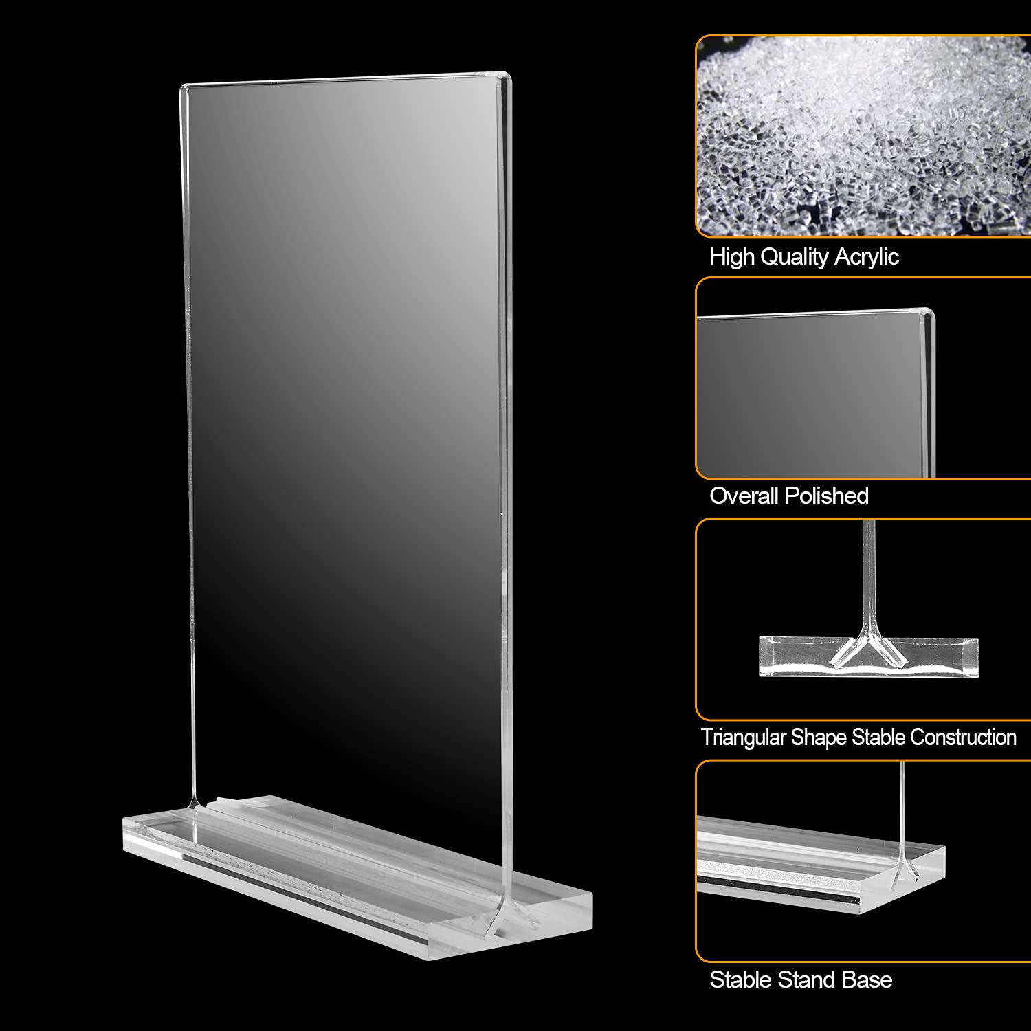 Acrylic Double Sided Menu Holder Display Stand A4/A6/5 For Business ...