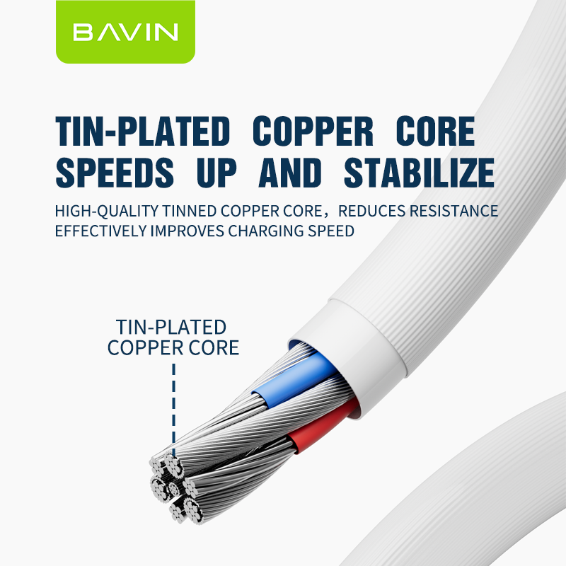 BAVIN CB161 2.4A Quick Charging Data Cable 1 Meter Wire for iPh and ...
