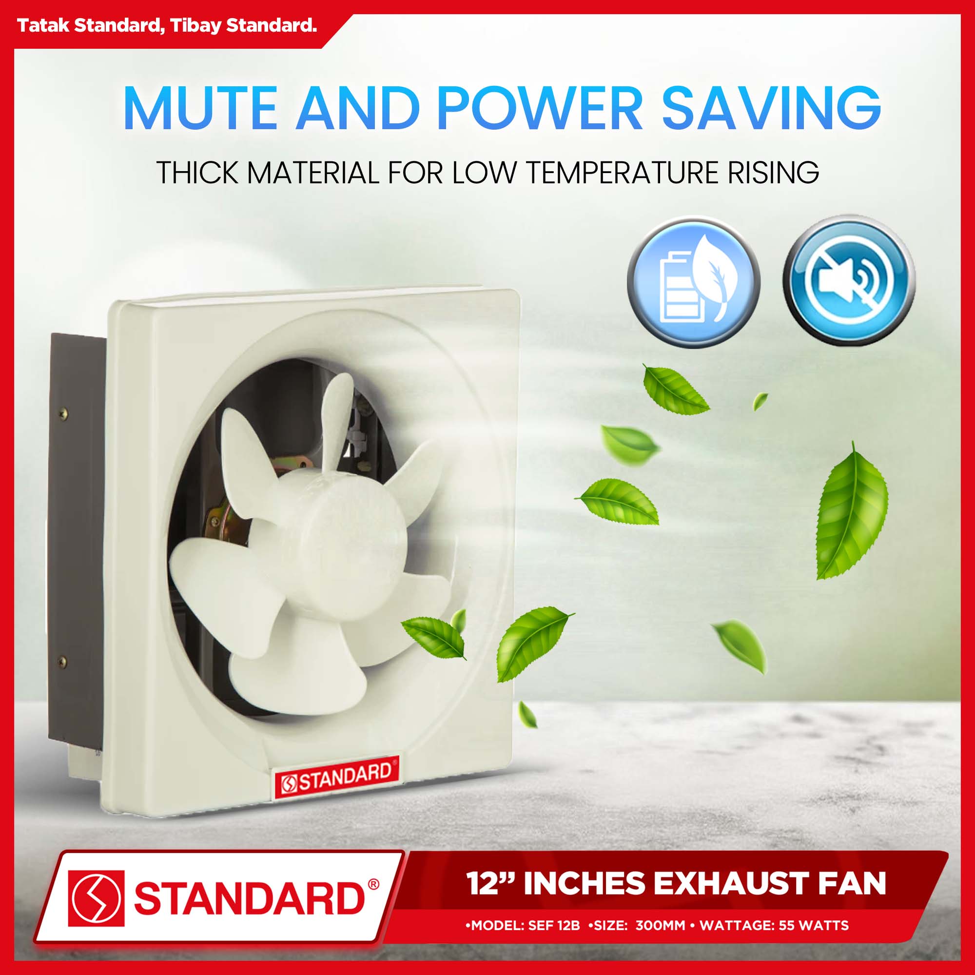 Standard Exhaust Fan Wall 12" SEF 12 | Shopee Philippines