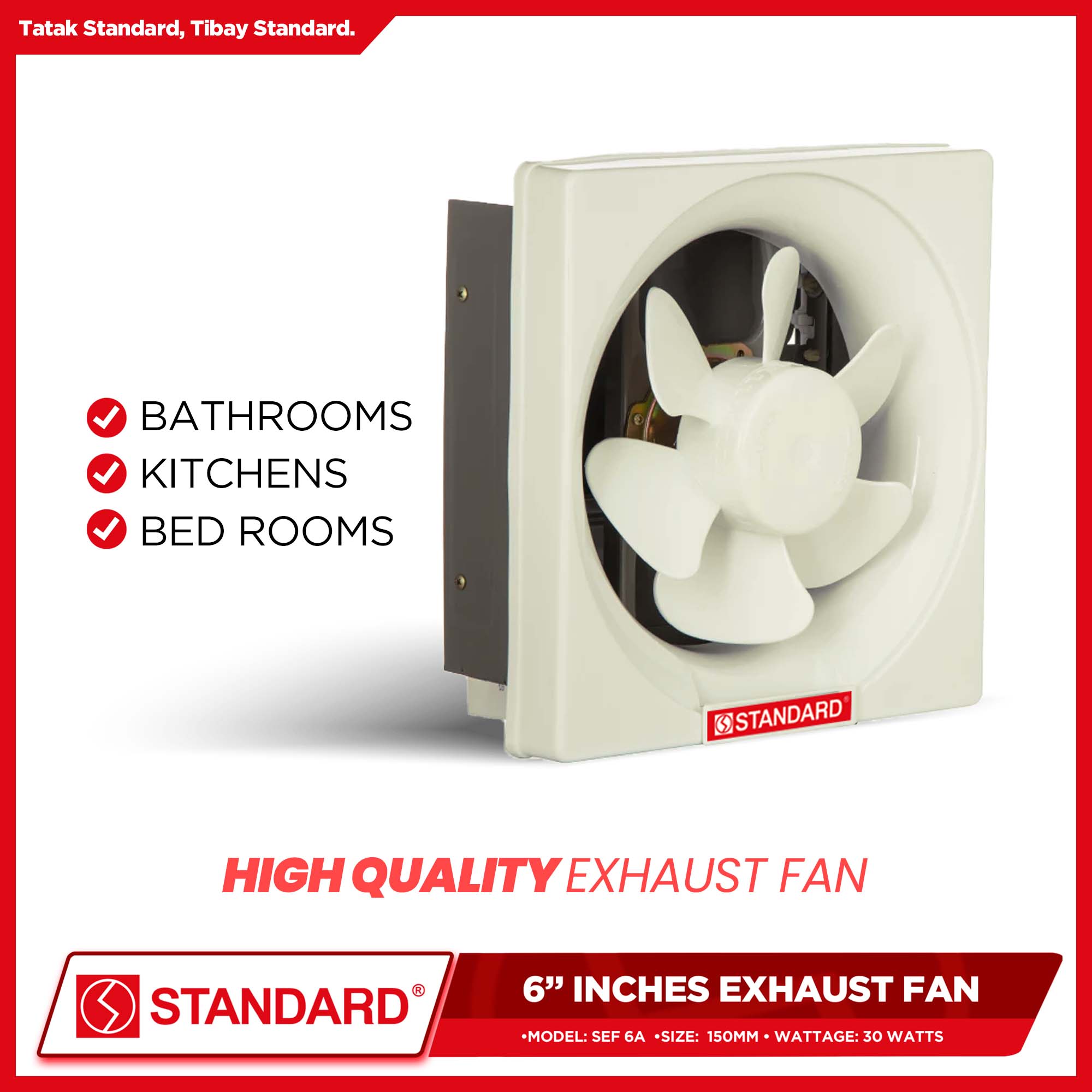 Standard Exhaust Fan Wall 6" SEF 6 | Shopee Philippines
