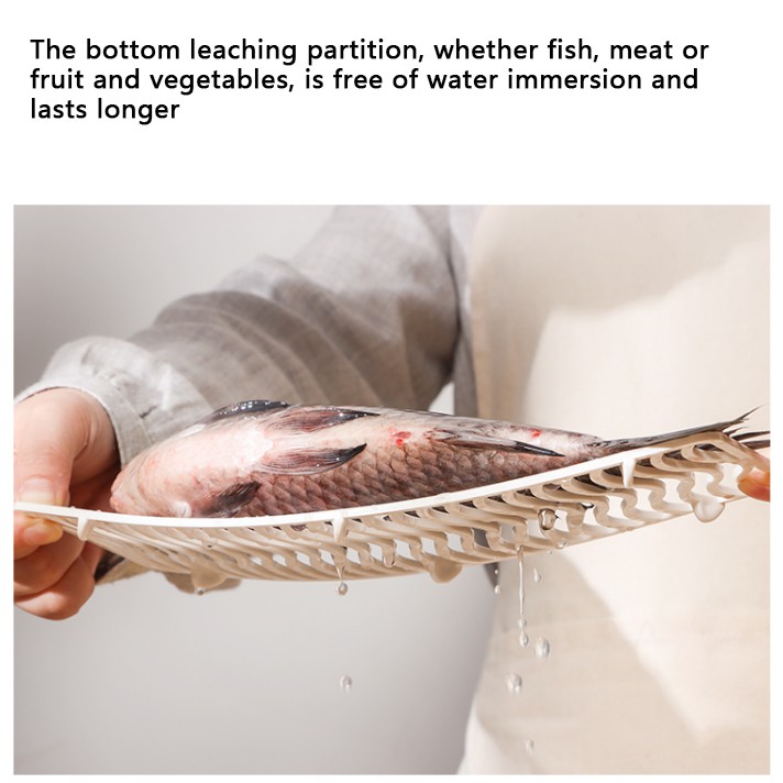 Large size Fruits meat fish Food Drain Keep Fresh Refrigerato Fridge ...