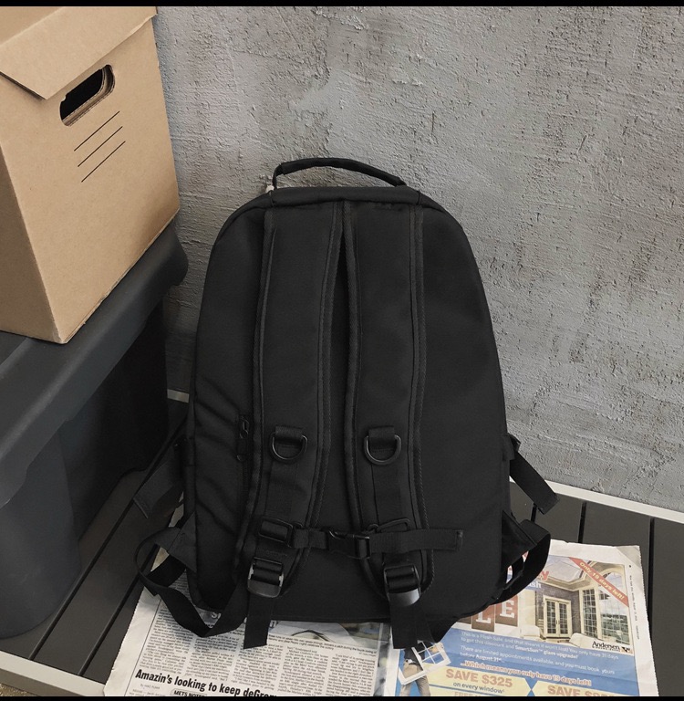 Mumu 9090 Japanese Minimalist Classy Unisex Back Pack Students School ...