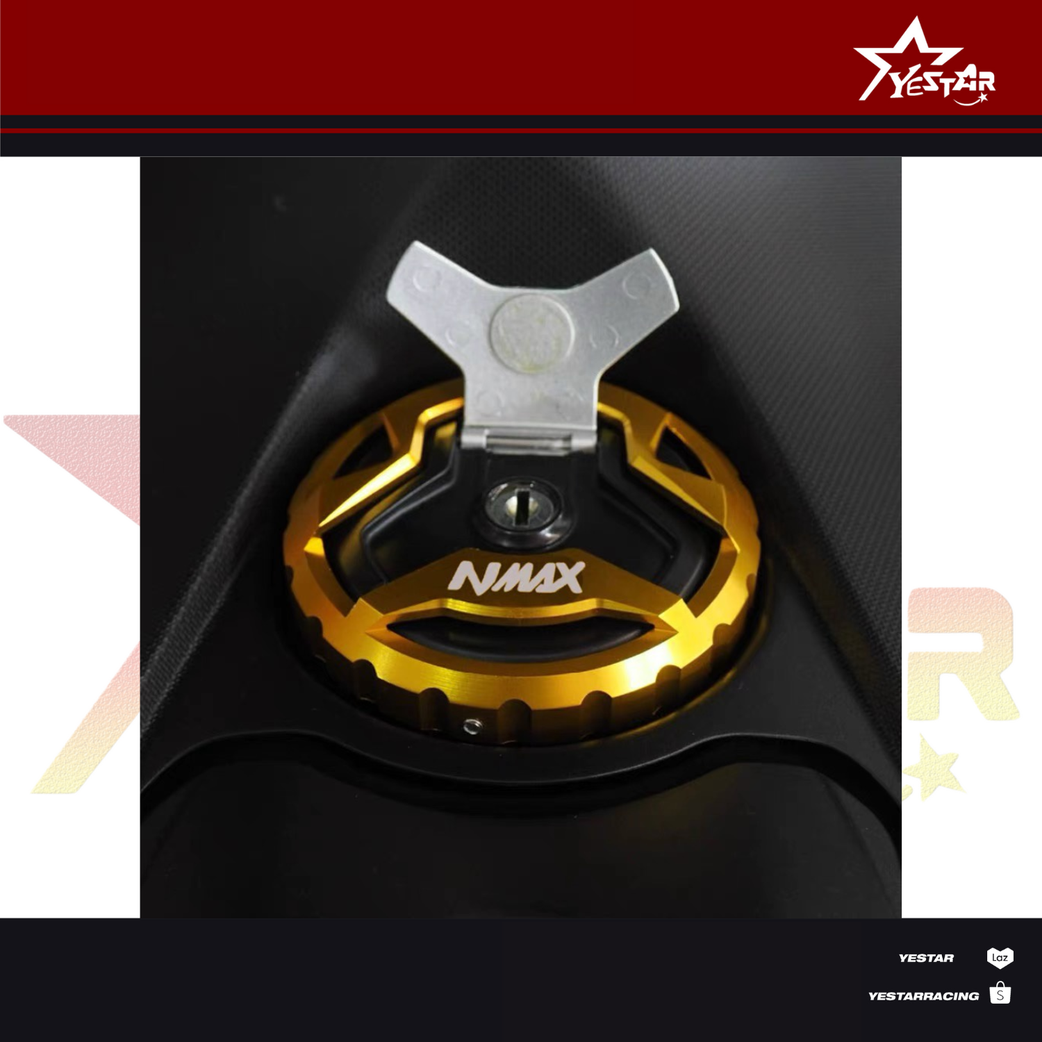 Yestar 1Pcs CNC Alloy Gas Tank For Yamaha Nmax 155 V1 Fuel Tank Cover ...