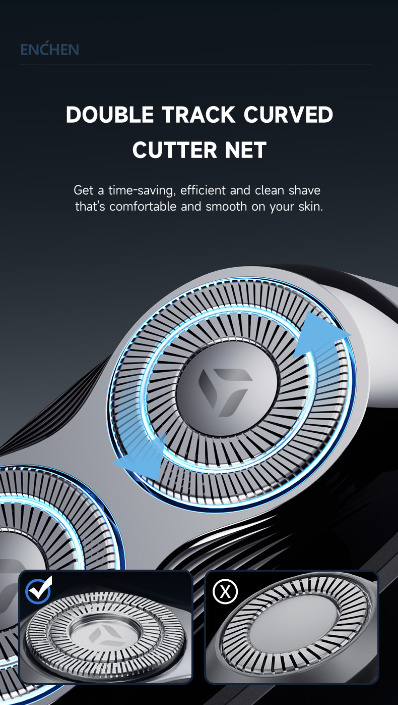ENCHEN Mini Shaver Mini 6S Electric Shaver Unique Slide To Turn On/Off ...
