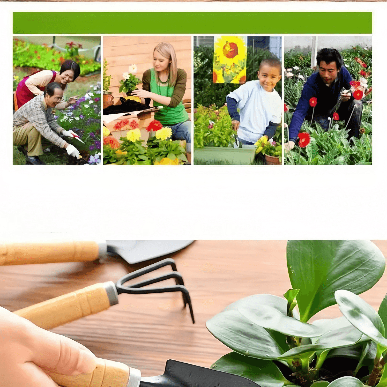 Sanapo 3pcs Gardening Tool Set, Metal Miniature Spade,Shovel & Rake ...