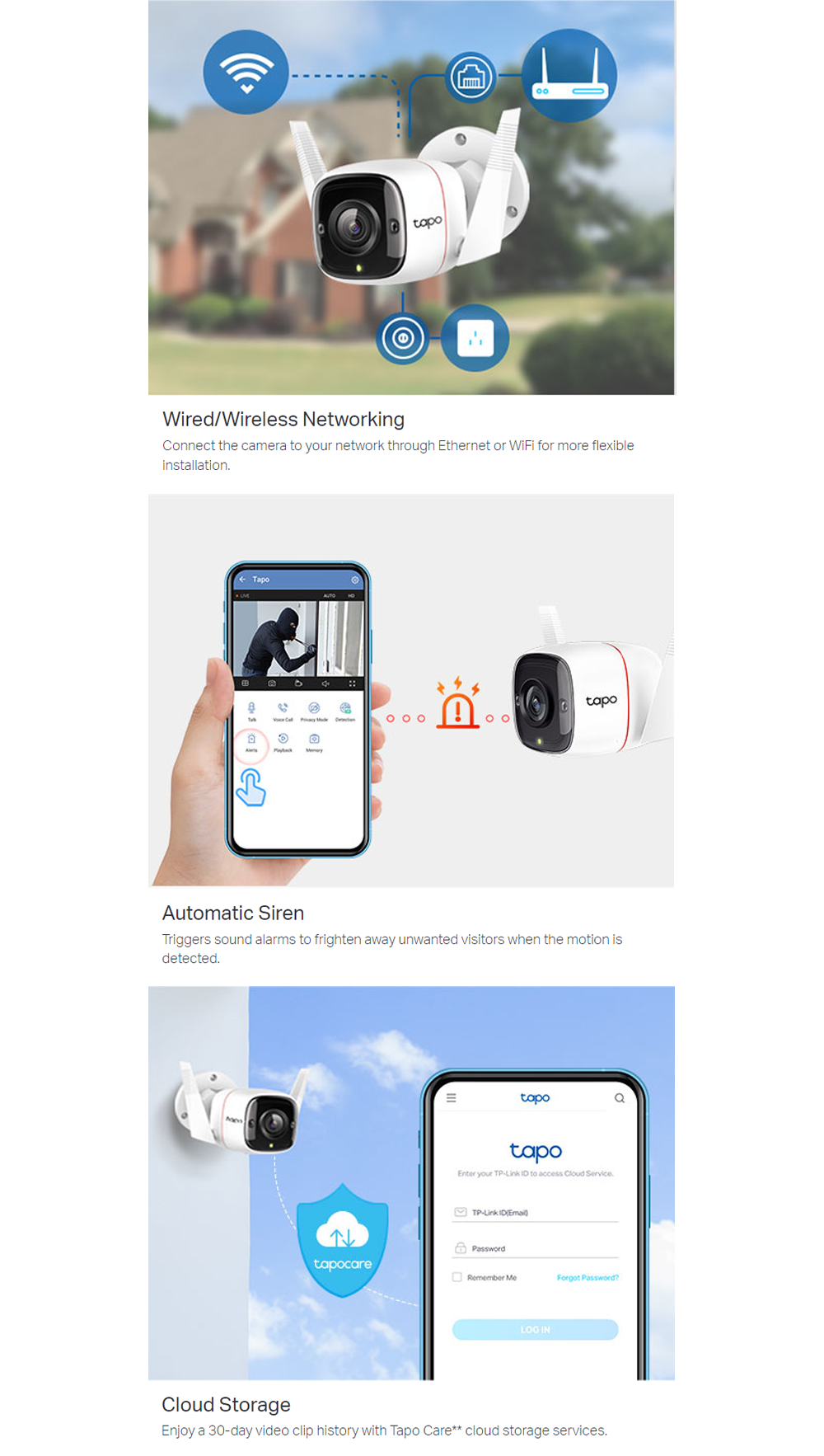 Tapo Official Store | TP-Link | TC65 | Outdoor | CCTV | Security | Wi ...