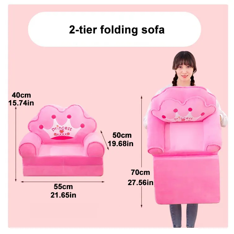 [Kid's Gift]Sofa Bed for Kids/Baby Foldable Mickey Minnie Bed Sofa ...