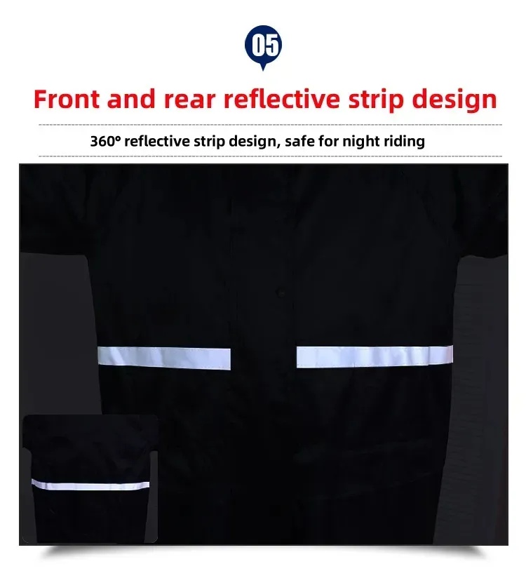 Heavy duty raincoat for men Waterproof Breathable with Reflective Strip ...