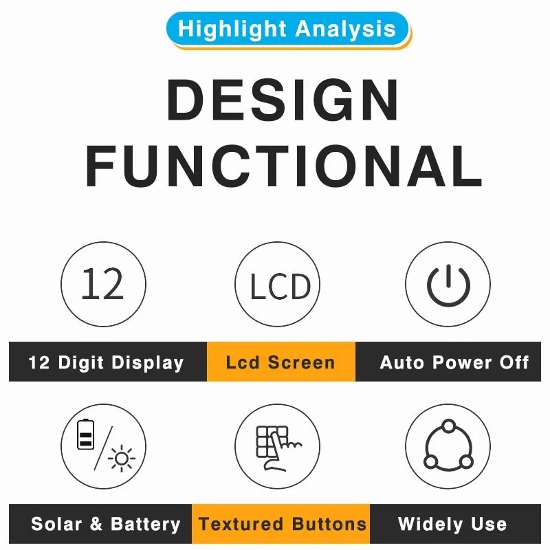 Basic Calculator Digital Scientific Calculator Solar Panel Electronic ...