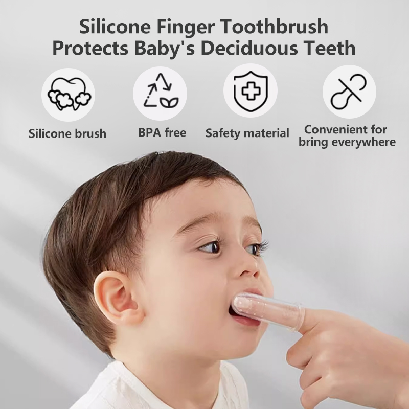 Einmilk 3 pcs Baby Finger Brush Silicone Oral Care Baby Toothbrush for ...