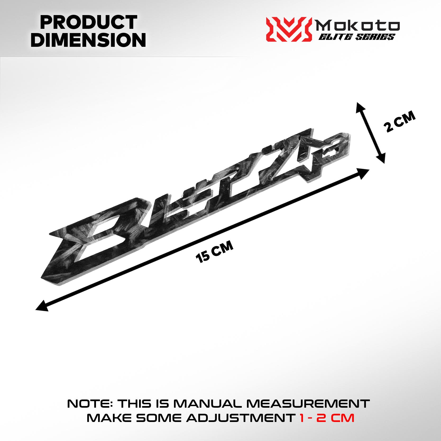 MOKOTO ELITE SERIES BEAT FI V3 EMBLEM MOTO-EEJ-10325 FORGED CARBON 3D ...