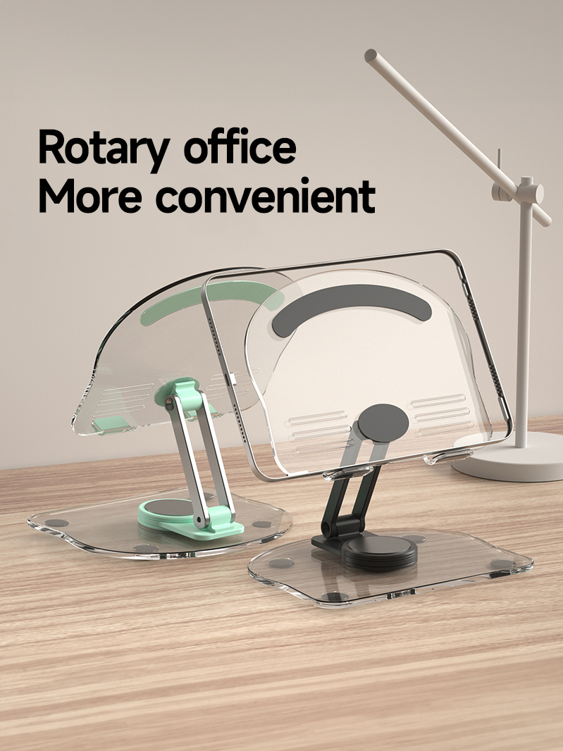Foldable Non-Slip Tablet Stand Desktop Phone Stand Transparent Acrylic ...