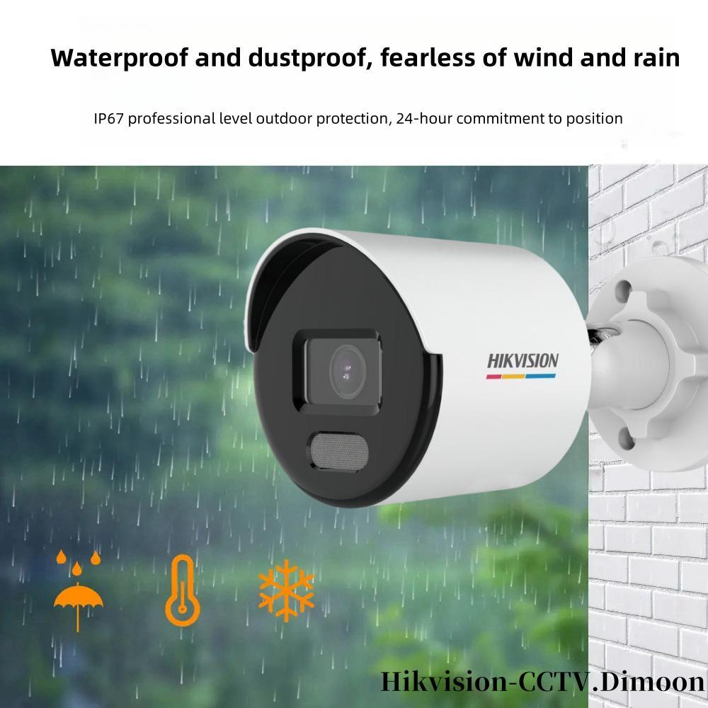 Hikvision 2MP/4MP IP camera package FUll color CCTV kit With audio ...