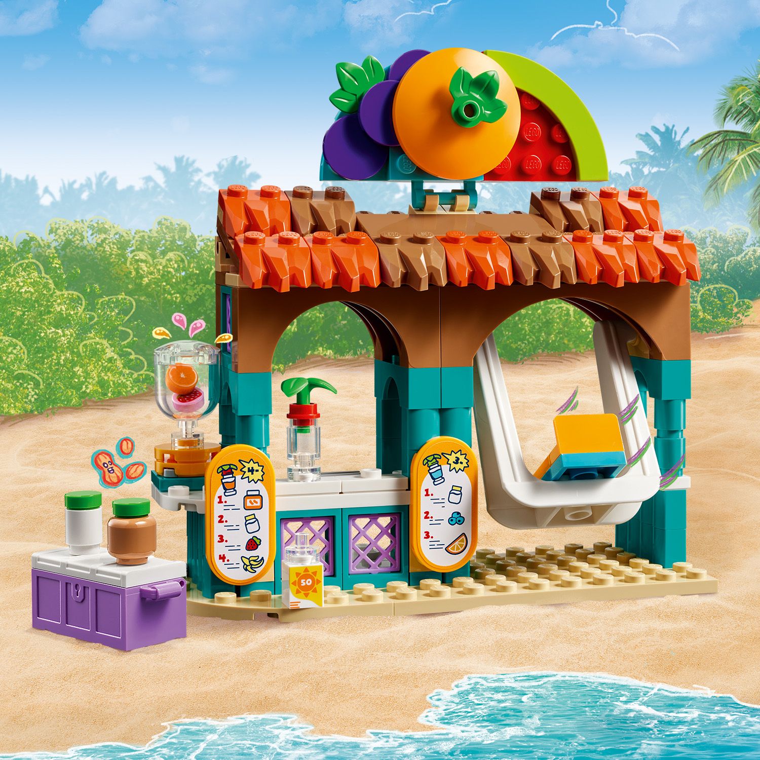 LEGO Friends 42625 Beach Smoothie Stand (213 Pieces) | Shopee Philippines