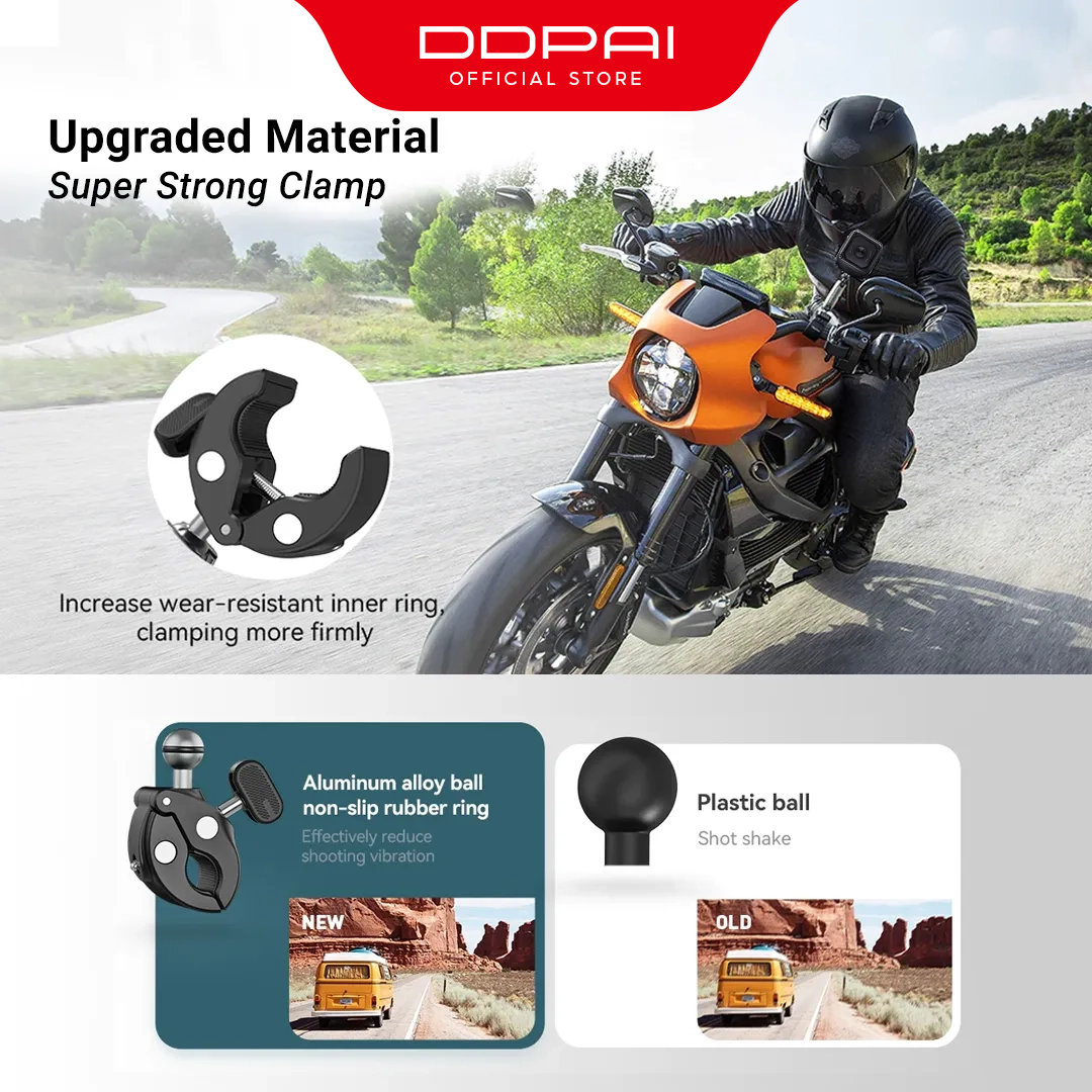 DDPAI Ranger Riding Cam Accessories Motorcycle Tube Universal ...