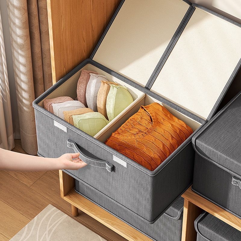 Rules Folding Clothes Storage Box Stackable Closet Clothing Organizer ...