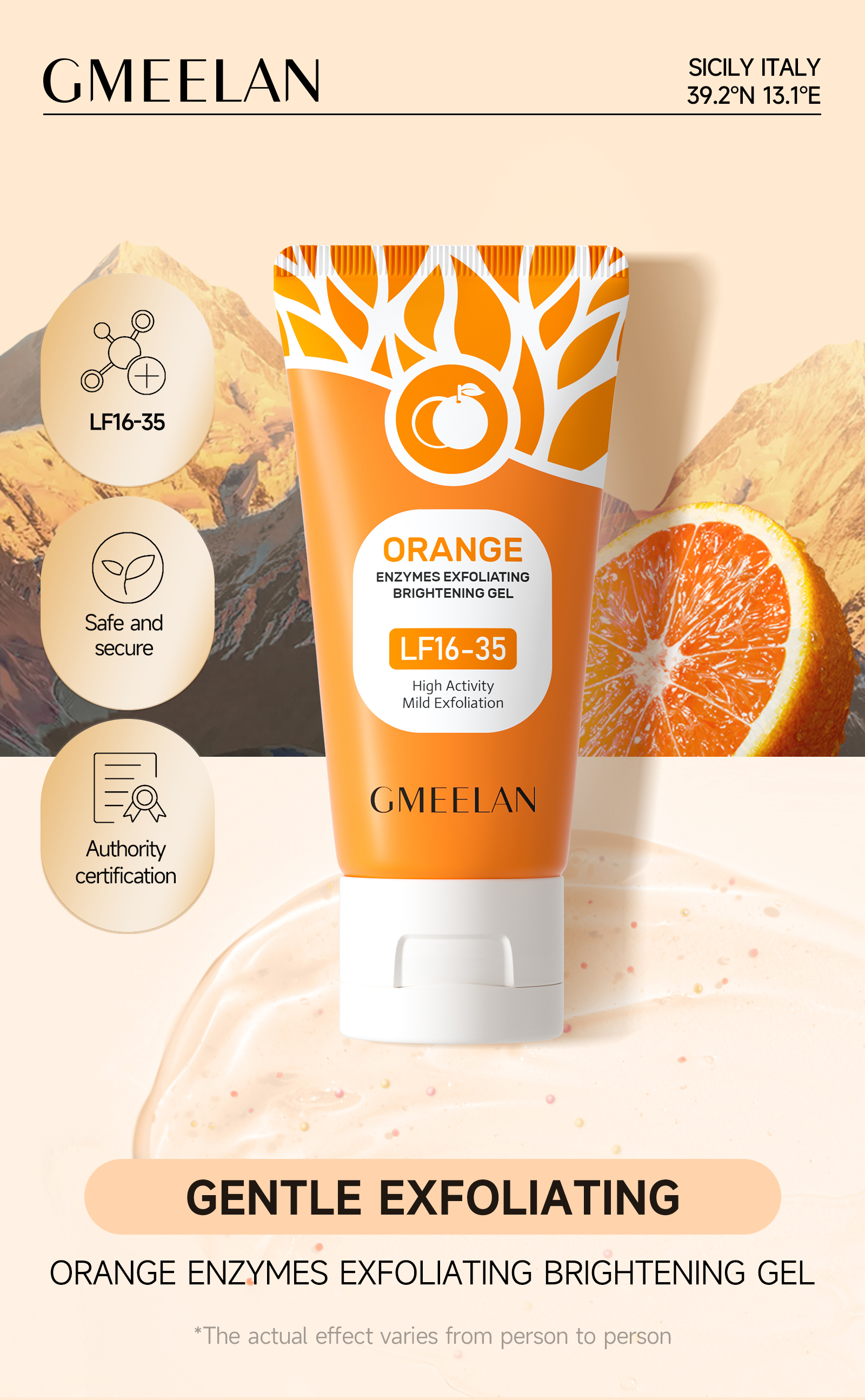 Orange Exfoliating Whitening Gel