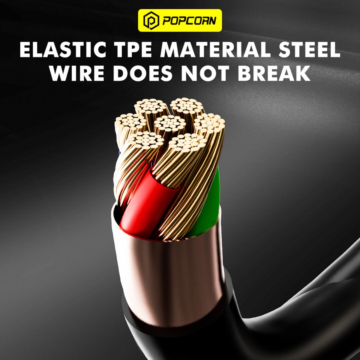 Popcorn SE6 Eearphone Deep Bass Dynamic In-Ear Earphones With Mic ...