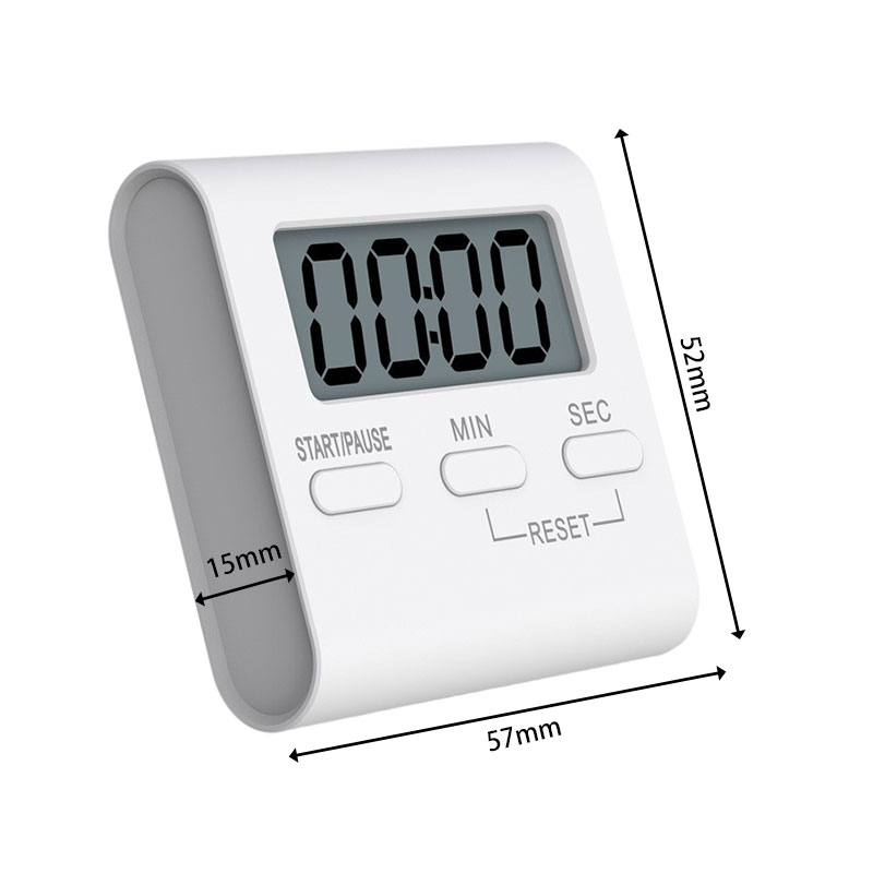 LCD Digital Mini Electronic Timer Count Down Study Alarm Magnetic ...
