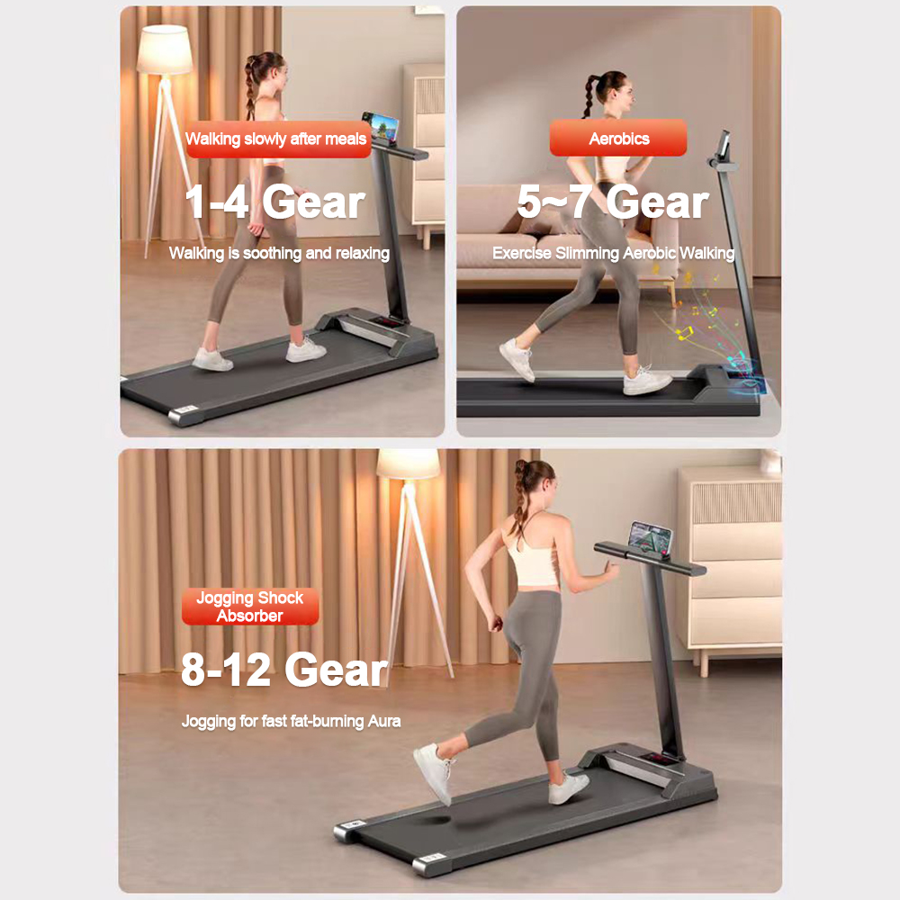 Treadmill 3.5HP Walking pad Home Treadmill Flat Treadmill Electric ...