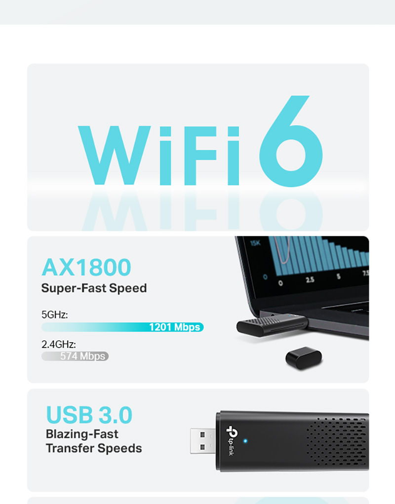 TP-Link | Archer TX20U | AX1800 | Dual Band | Wi-Fi 6 | Wireless | WiFi ...