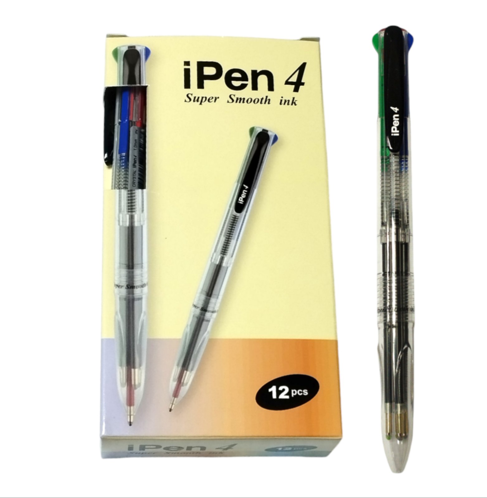Crystal 4-Color Ballpen 1.0mm iPen4 Multi Color | Shopee Philippines