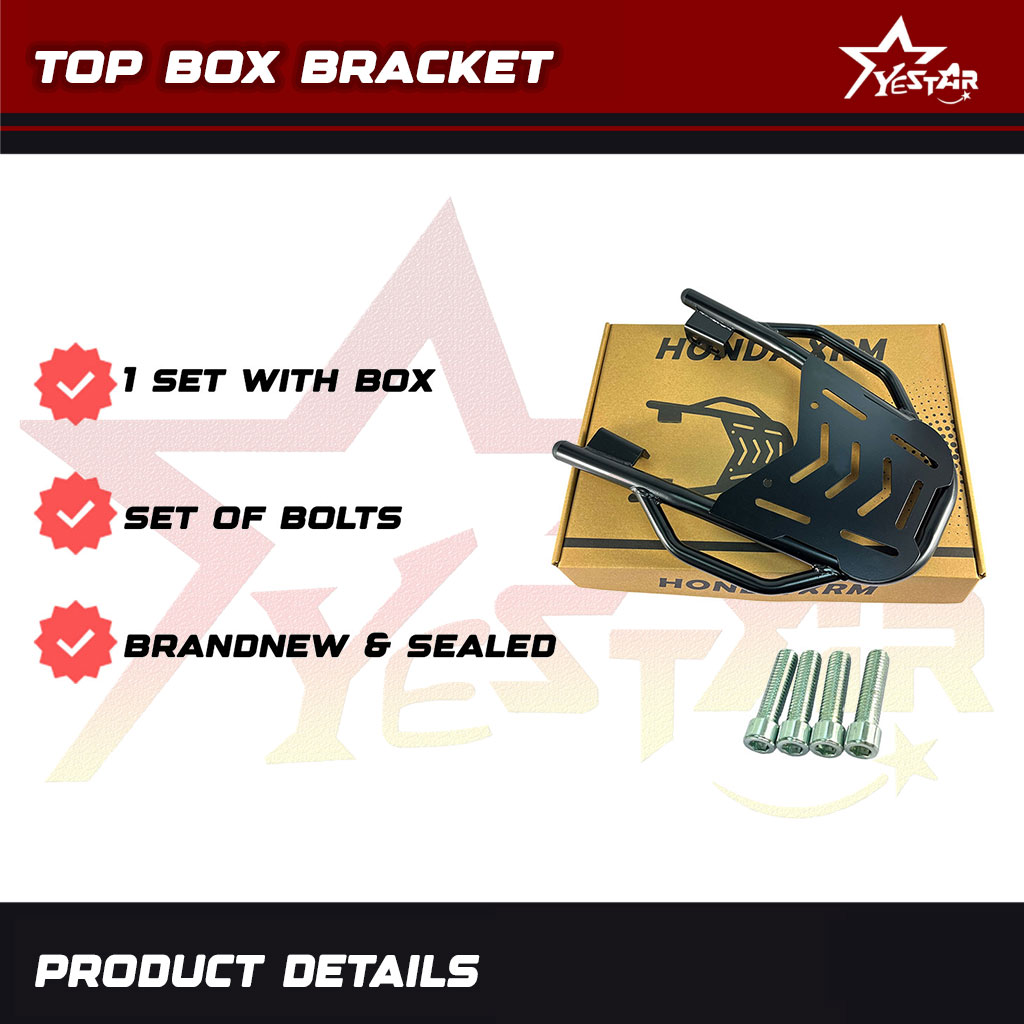 Yestar Racing Premium Heavy Duty Top Box Bracket Box Bracket for Honda ...