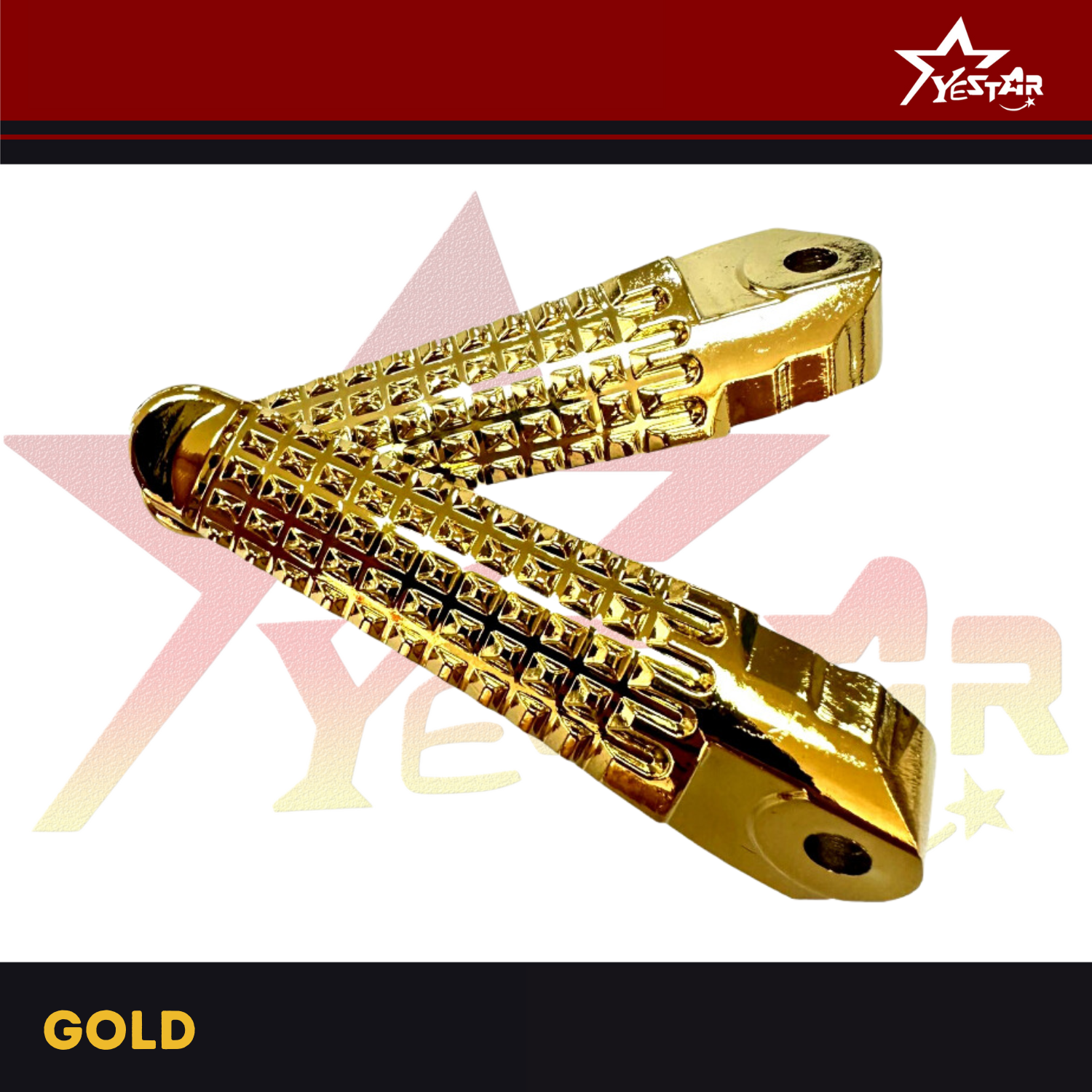 YESTAR PH1 Pair Rear Alloy 2 tone Foot Rest fit for Suzuki Raider ...