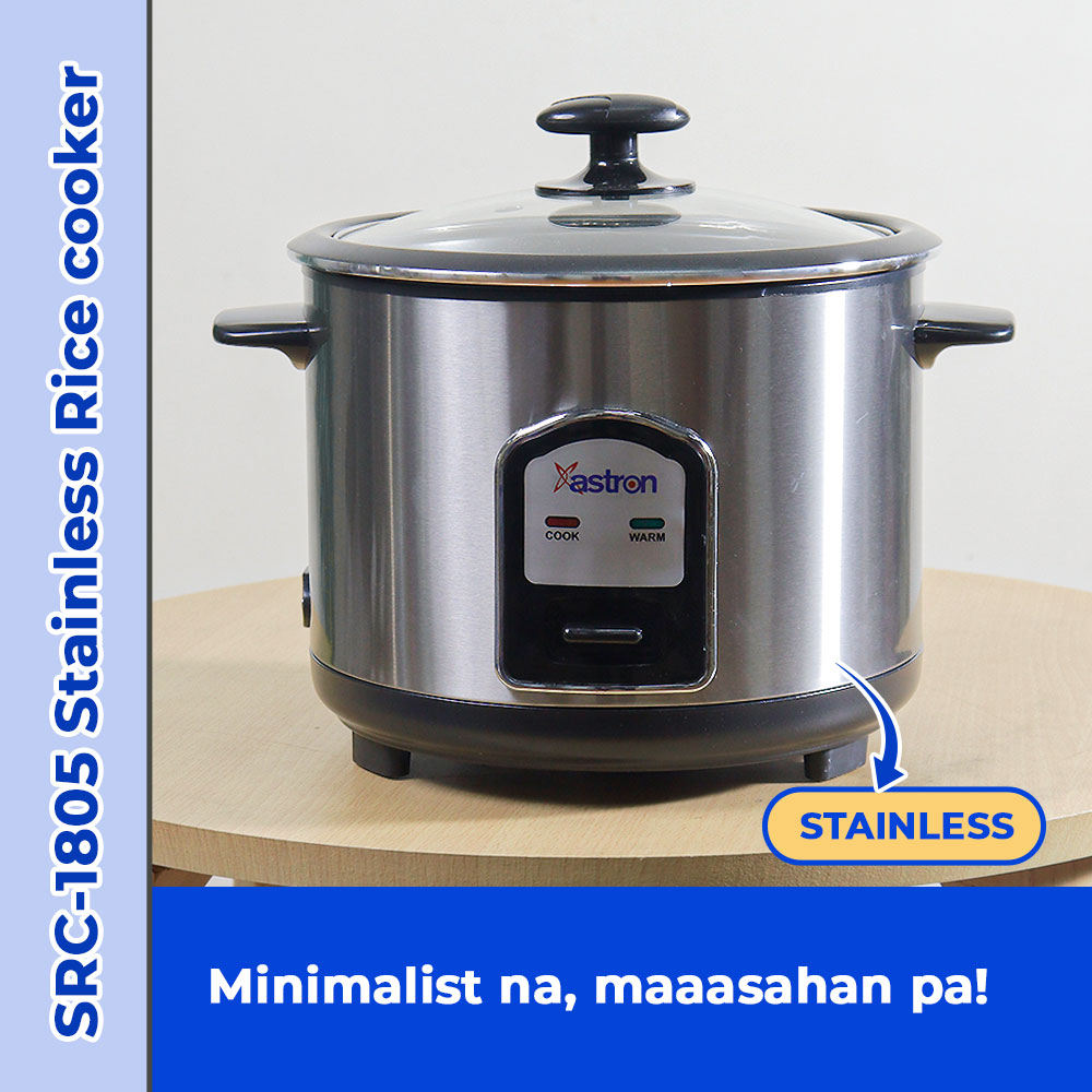 Astron SRC1805 Rice Cooker - 1.8L | Easy to Clean | Anti-Rust | 6-10 ...