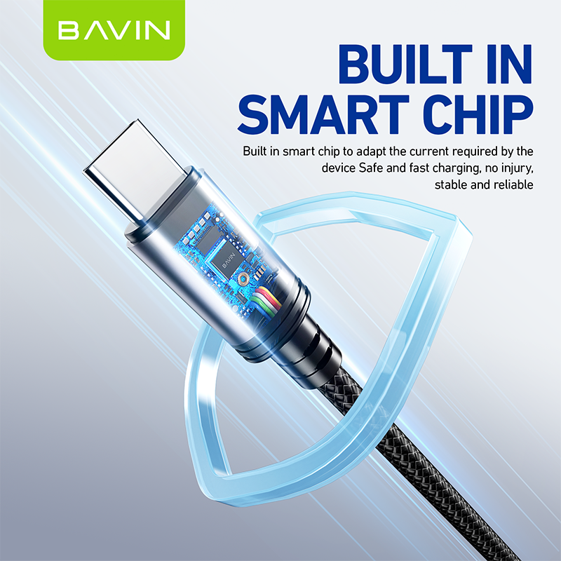 BAVIN CB364 60W PD Fast Charging Aluminum Alloy Data Cable w/ 1 Meter ...