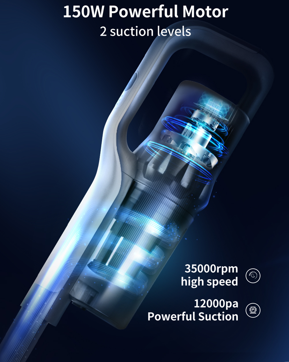 Simplus Cordless Vacuum Cleaner Portable Handheld Strong Suction ...