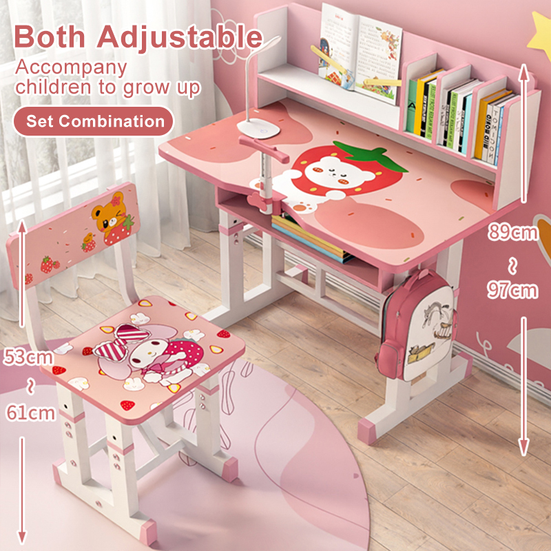 Study Table for Kids with Chairs adjustable Table and Chair set For 2 ...