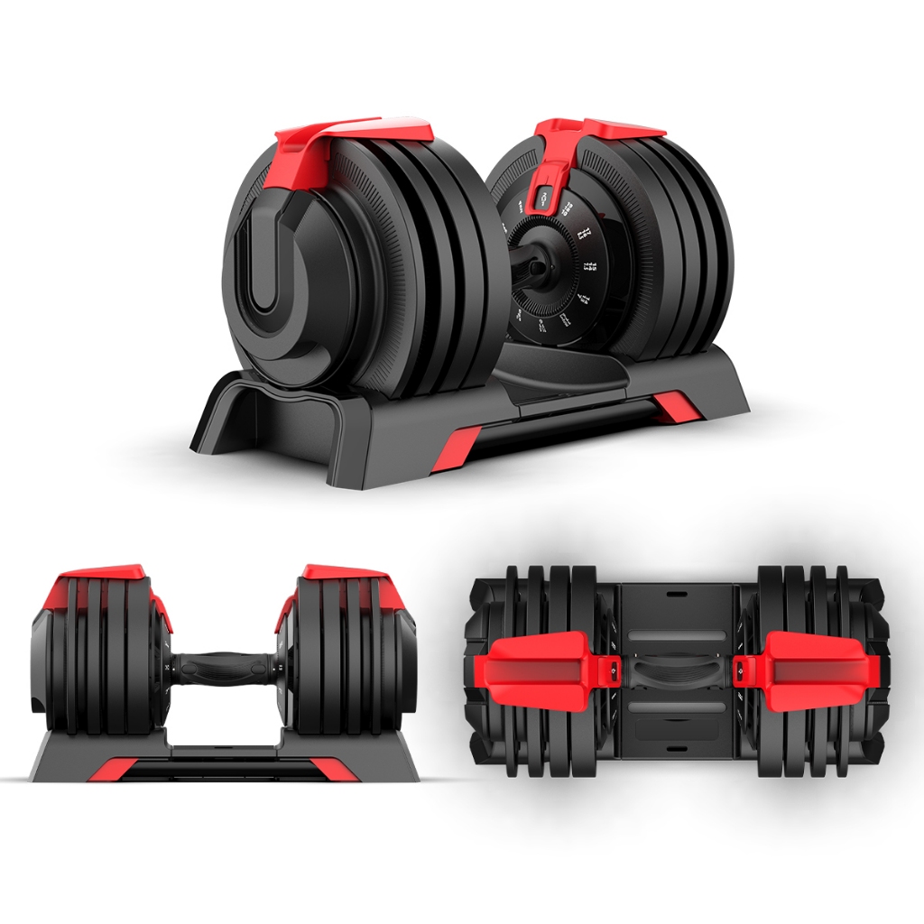 Adjustable Dumbbell 3 in 1 24 Kg / 52.8 Lbs With 15 Increments From 2.5 ...