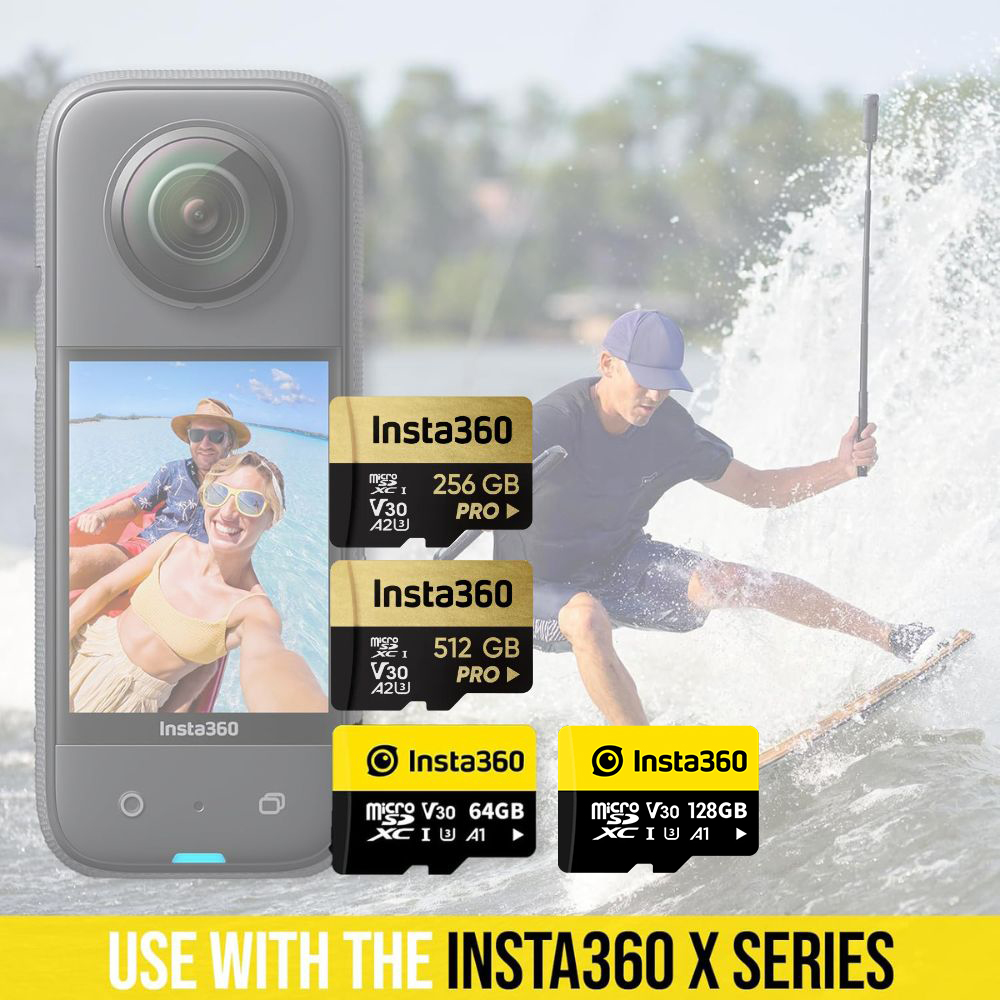 Insta360 512GB 256GB 128GB 64GB microSDXC UHS-I Class 3 V30 A1 / A2 ...